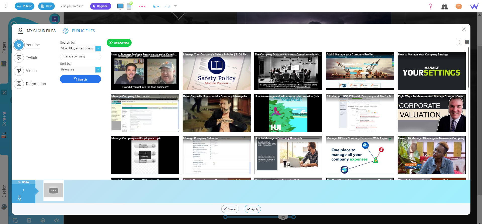 Create a video website easily